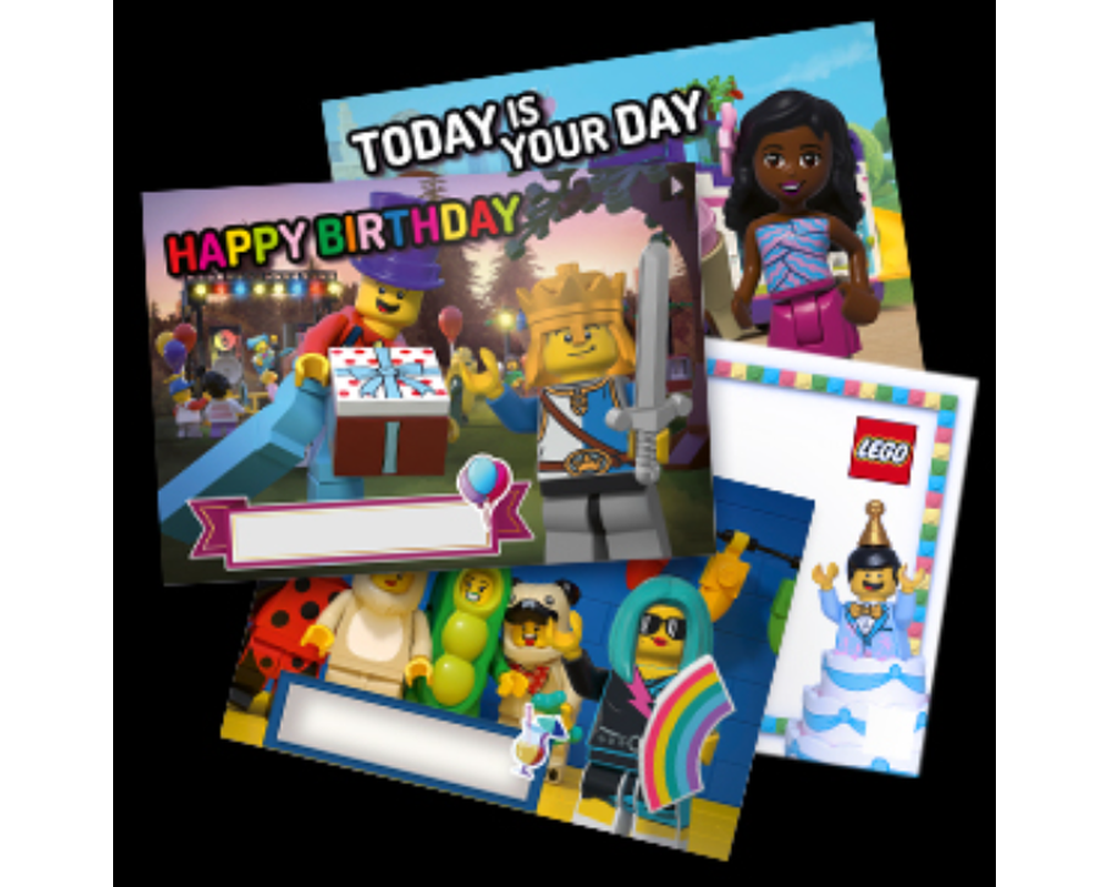 LEGO Set GREETINGCARD-1 Personalised Greeting Card (2021 Gear ...