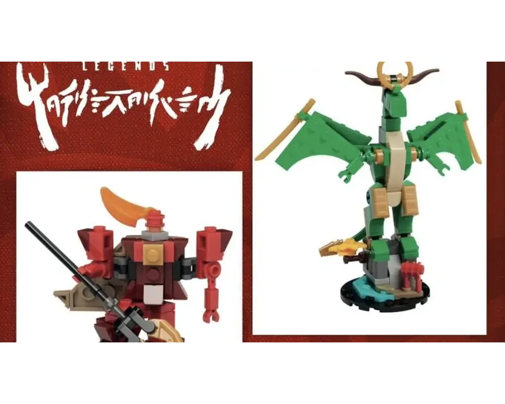 LEGO Set GUARDIANDRAGON-1 Guardian Dragon & Fire Mech (2025 Ninjago ...