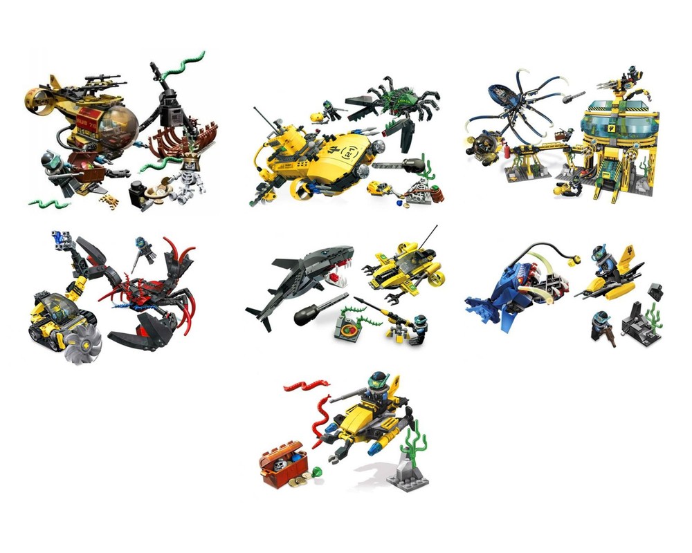 LEGO Set K7776-1 Ultimate Aqua Raiders Collection (2007 Aquazone ...
