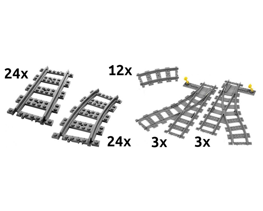LEGO Set K7896-1 Deluxe Track for RC Trains (2006 City > Trains ...