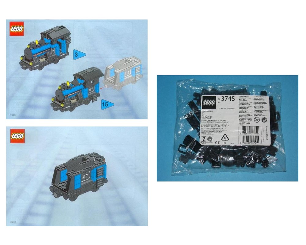 LEGO Set KT405-1 Small Train Engine with Tender Black (2001 Train > 9V ...