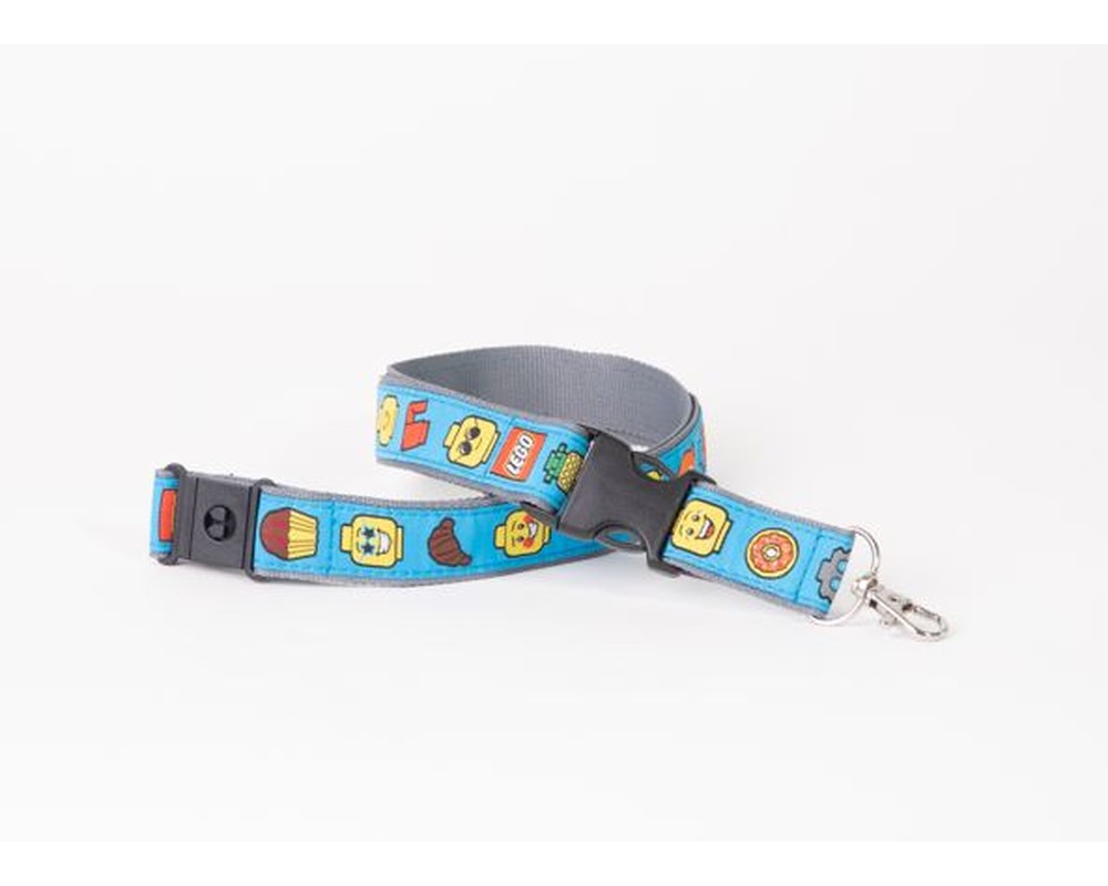 LEGO Set LANYARD-10 Minifigure Emoji Lanyard (Blue) (2023 Gear ...