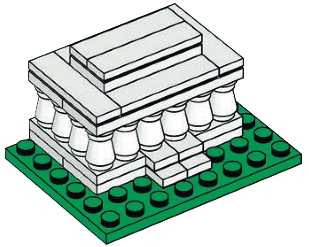 LEGO Set LINCOLNMEMORIAL-1 Lincoln Memorial (2015 Promotional ...