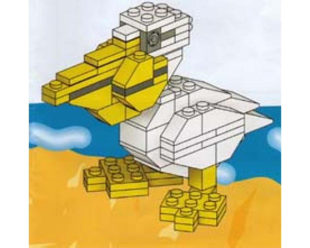 LEGO Set LLCA03-1 Pelican Sculpture (2000 Legoland Parks) | Rebrickable ...