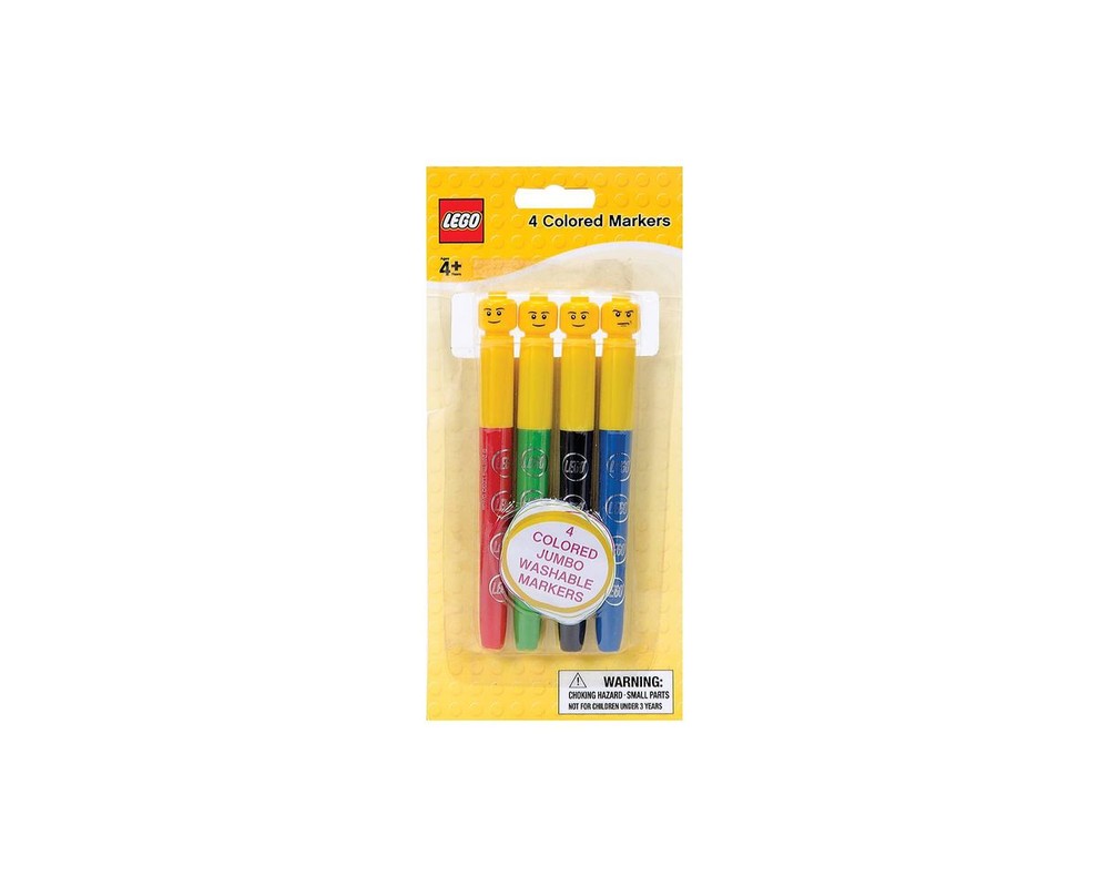 LEGO Set MARKERS-1 4 Coloured Markers (2012 Gear > Stationery and ...