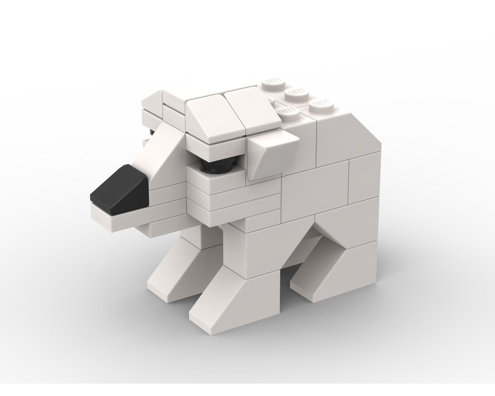 LEGO Set MMMB033-1 Polar Bear (2011 LEGO Brand Store > Monthly Mini ...