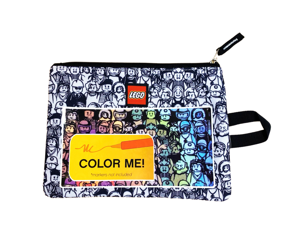 LEGO Set POUCH-3 Minifigure Color Me Crowd Pencil Pouch (2021 Gear ...