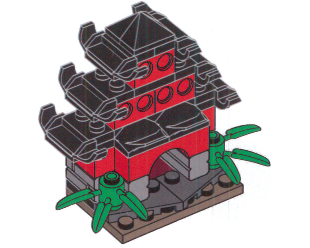 LEGO Set REDTEMPLE-1 Mini Temple (2017 Ninjago) | Rebrickable - Build ...