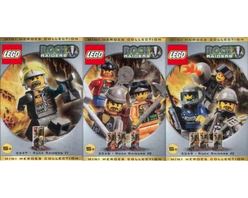 LEGO Set RRMINIFIGS-1 Rock Raiders Mini Heroes Collection (2000 Rock ...