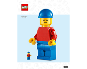 LEGO Instructions - 40649-1 Up-Scaled LEGO Minifigure | Rebrickable ...