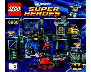 LEGO Instructions - 6860-1 The Batcave | Rebrickable - Build with LEGO