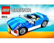LEGO Instructions - 6913-1 Blue Roadster | Rebrickable - Build with LEGO