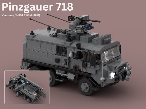 LEGO MOC (LEGACY) Pinzgauer 718 6x6 | Base Model + Variants by Zaturon ...