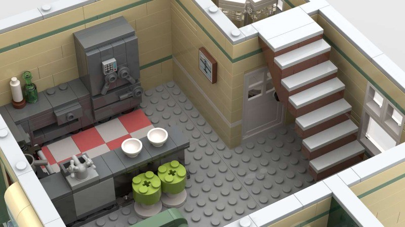 LEGO MOC Pastry shop & luxury duplex by Brickflowers | Rebrickable ...