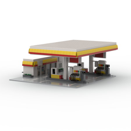 LEGO MOC gas station by lego_xtremcar | Rebrickable - Build with LEGO