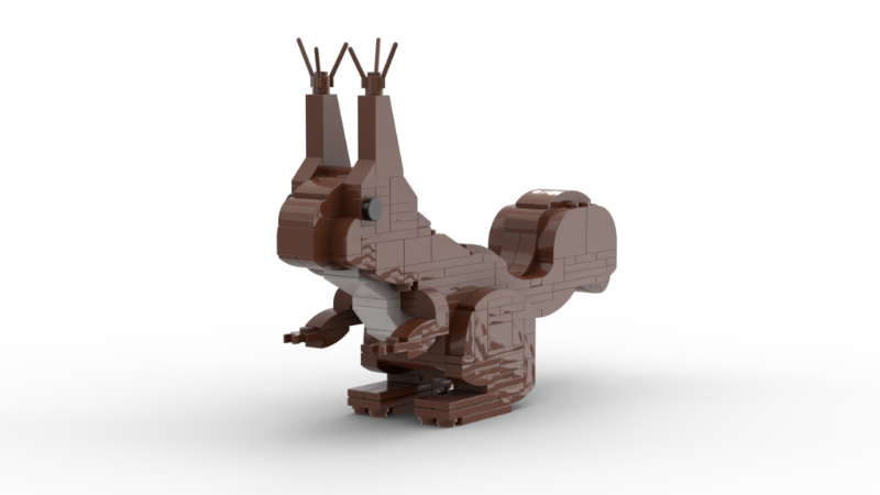 LEGO MOC Squirrel by OwlClicker | Rebrickable - Build with LEGO