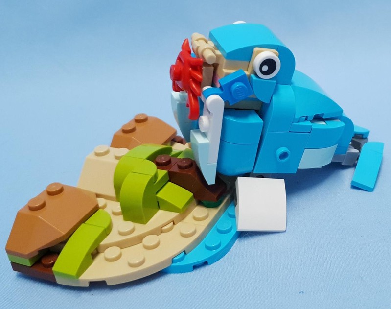 Mini MOC Madness - 31128-1 - Dolphin and Turtle | Rebrickable - Build ...