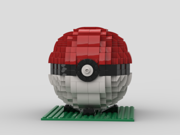 LEGO MOC Pokeball with hinge by 2slaughter1 | Rebrickable - Build with LEGO