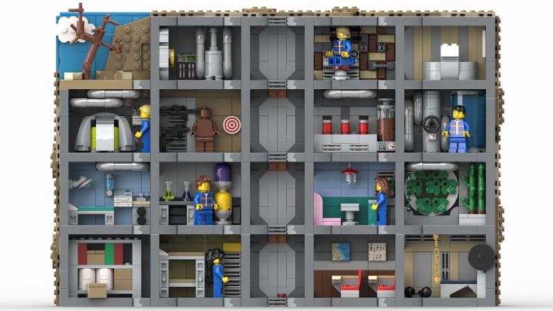 LEGO MOC Fallout Shelter Wall Display by Vindic8ed | Rebrickable ...
