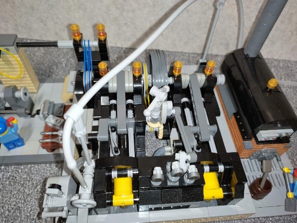 LEGO MOC Steam Engine with Workshop by Brick Forge | Rebrickable ...