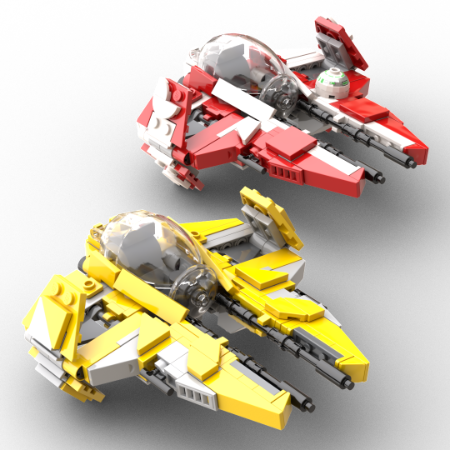 LEGO MOC Eta-2 Actis-Class Interceptor (minifigure scale) by cosimox ...