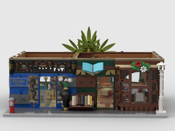LEGO MOC Book shop and El Cubo Fine Art Cafe, Alternate build of Lego ...