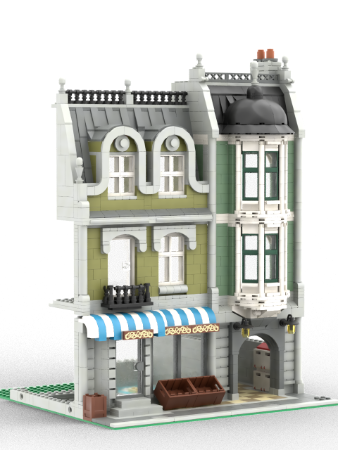 LEGO MOC UNFINISHED Green Grocer New Facade by Jhobbs | Rebrickable ...