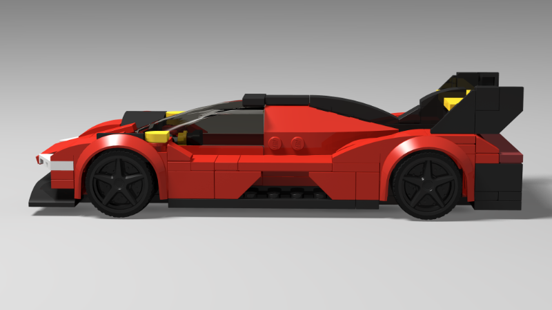 LEGO MOC Ferrari 499P LMH 50 by fisibrick | Rebrickable - Build with LEGO
