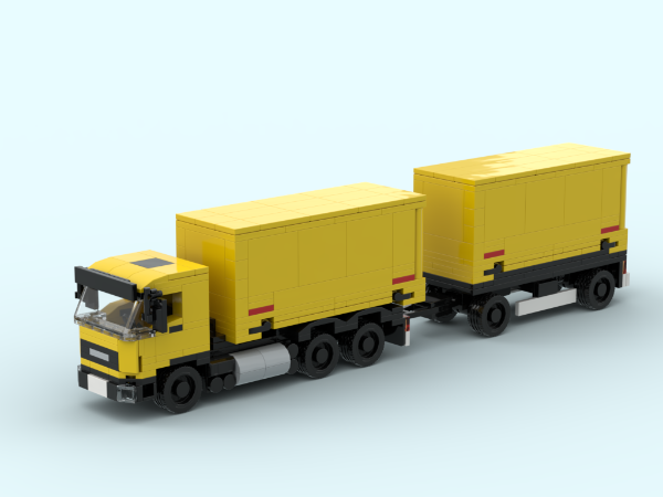 LEGO MOC Post DHL LKW MAN Post Service Truck by BK Brick Design ...