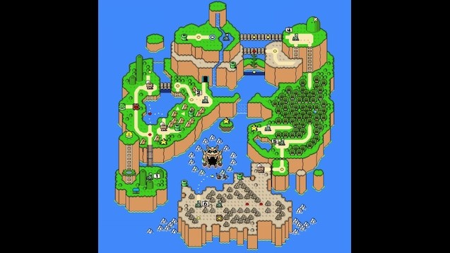 LEGO MOC-191442 Super Mario World - Dinosaur Land Map by Super Brick ...