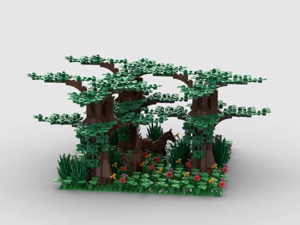 LEGO MOC-136045 the alpine forest by PezzidiLego | Rebrickable - Build ...