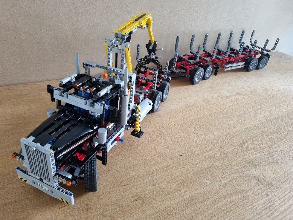 LEGO MOC logging trailer for logging truck 9397 by KoenW | Rebrickable ...