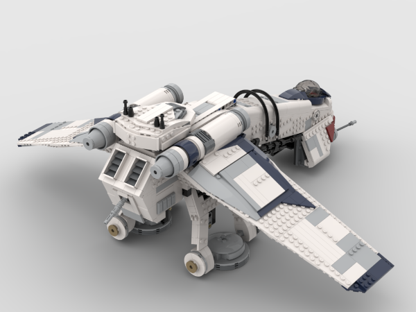 LEGO MOC Republic Dropship V2 (Works with 2008, 2013, AND 2022 AT-TEs ...