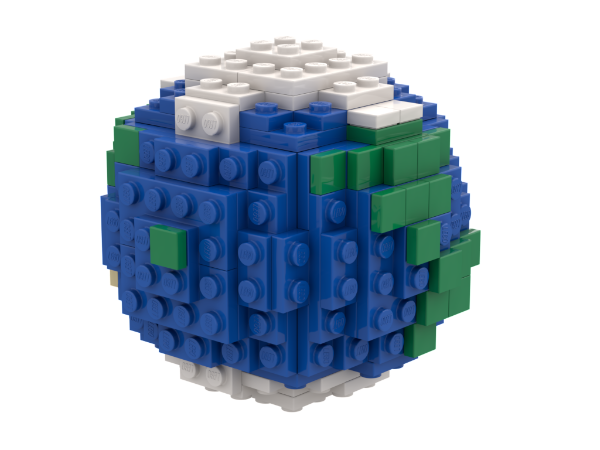 LEGO MOC Earth Sphere by AntOrman | Rebrickable - Build with LEGO