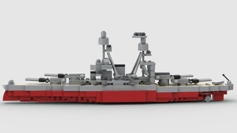 LEGO MOC USS Nevada by RMC1138 | Rebrickable - Build with LEGO