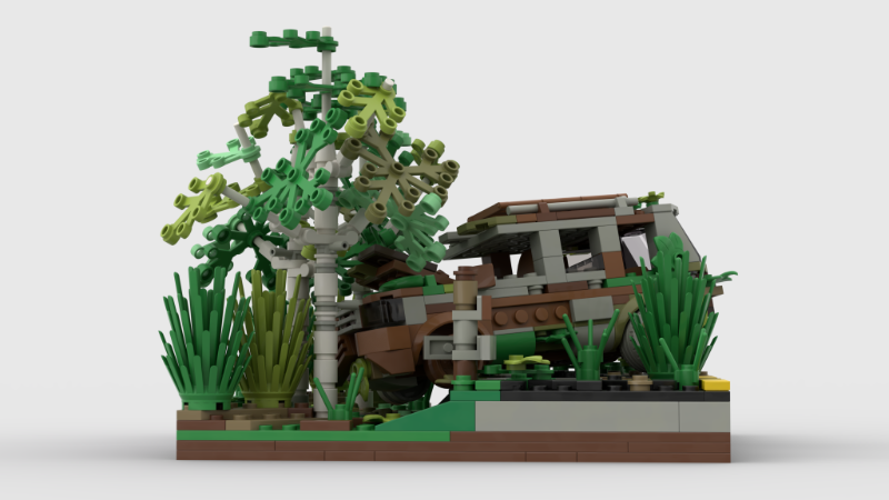 LEGO MOC Post-apocalyptic apocalypse - Forest Highway Scene (for ...