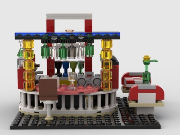 LEGO MOC Little Red Bar / for Cocktail Pub by Caesar12138 | Rebrickable ...
