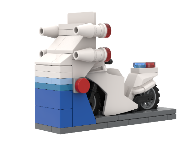 LEGO MOC Police Motorbike Arcade Game by AntOrman | Rebrickable - Build ...