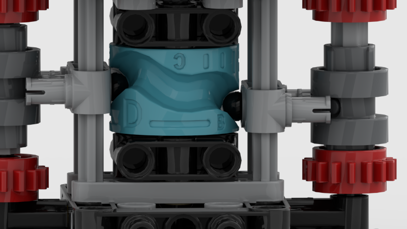 LEGO MOC Lego MOC distribution transmission 8 outputs by larwa ...