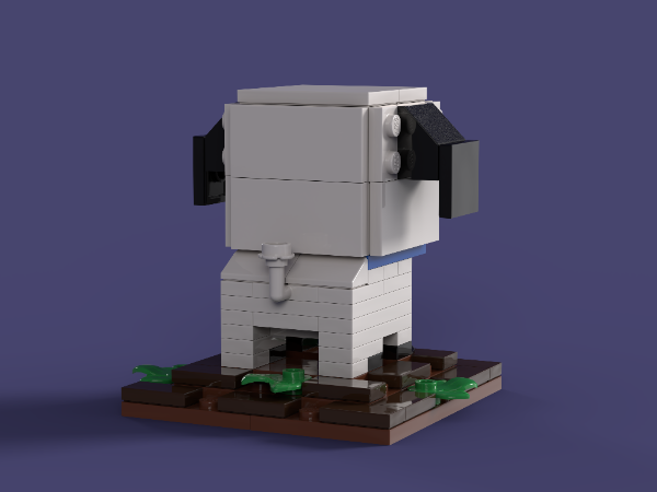 LEGO MOC Pedro The Pug by YellowDonut | Rebrickable - Build with LEGO