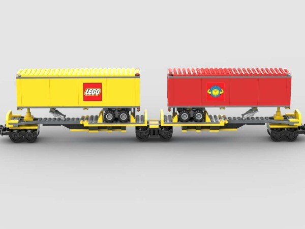 LEGO MOC Double Floating Semi-Trailer Flatcar (6-wide) by ...
