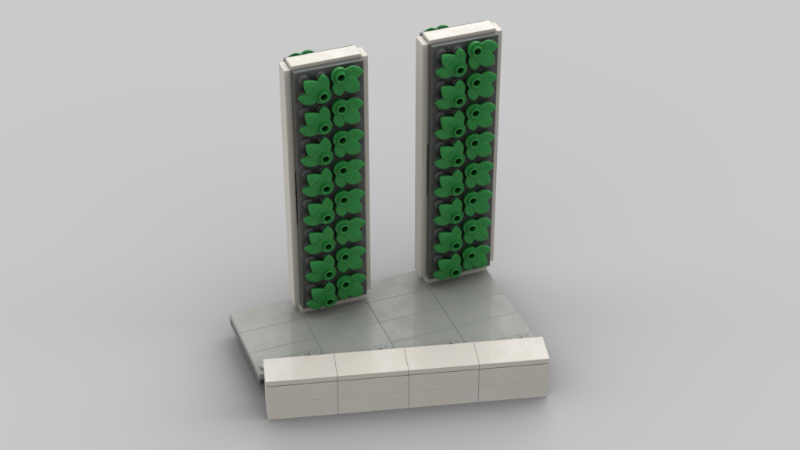 LEGO MOC Vertical Greenspace by Futurism_Lego | Rebrickable - Build ...