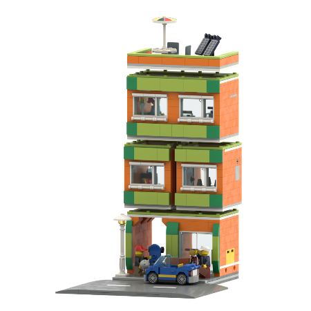 LEGO MOC Modern House by Curraheetom | Rebrickable - Build with LEGO