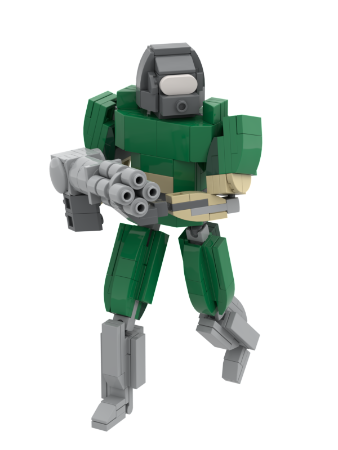 LEGO MOC Classic Doomguy by AntOrman | Rebrickable - Build with LEGO