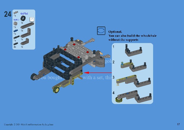 LEGO MOC-214566 Wheelchair by legolaus | Rebrickable - Build with LEGO