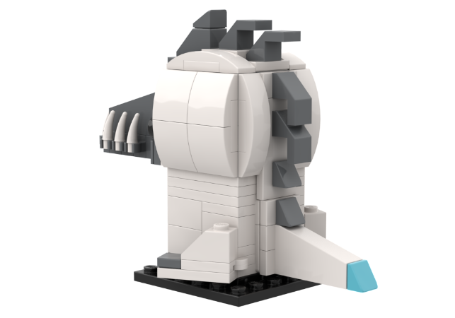 LEGO MOC Snow Stalker Brickheadz by OrchardBuilds | Rebrickable - Build ...