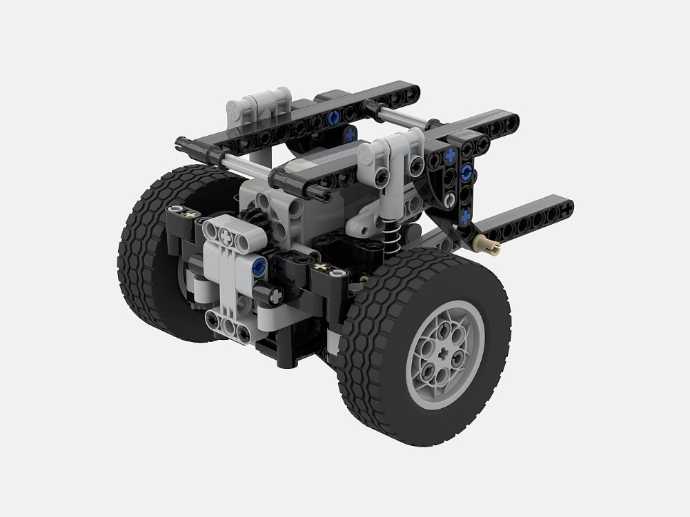 LEGO MOC-236302 11-Stud Motorized Front Axle (Onboard PU Servo) by ...