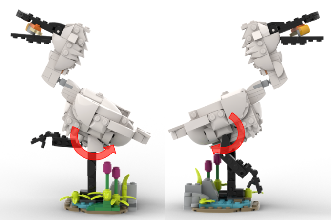 LEGO MOC 31165 Black-faced Spoonbill by zengogobrick | Rebrickable ...