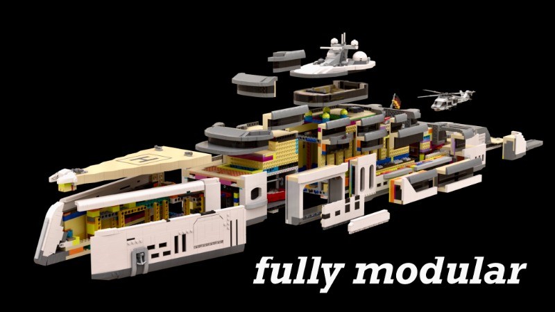 LEGO MOC Majestic Monarch | Yacht by AllirvinExperts | Rebrickable ...