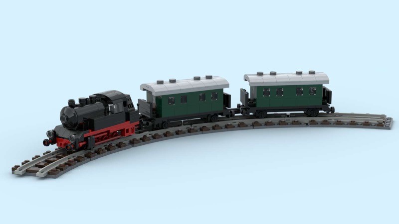 LEGO MOC eighth circle of 4 stud wide train track by williweb ...